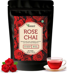Teaaza Rose Chai 100g | Rose Tea with Petals for Beautiful Hair & Skin ...