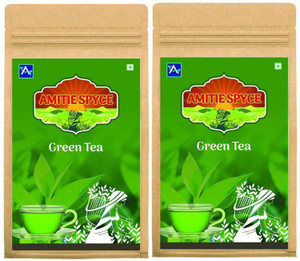 AMITIE SPYCE Kerala 1st quality Green tea dry leaves (250GM) pack of 2 ...
