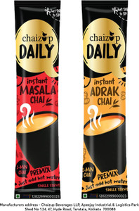 chaizup Daily Instant Masala And Ginger Premix Tea, 40 Sachets, 40 ...
