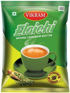 Vikram Elaichi Tea Enriched with 100% Natural Ground Cardamom 250g Pack ...