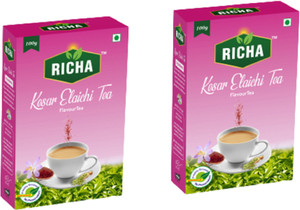 Richa Natural Kesar Flavour Tea |Blend of Red Saffron & Cardamom - Pack ...