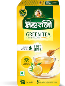 Maharani GREEN TEA HONEY LEMON 25 Green Tea Bags Box Price in India ...