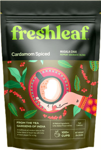 FRESHLEAF Cardamom Spiced Masala Tea, Aromatic Blend of Black Tea ...