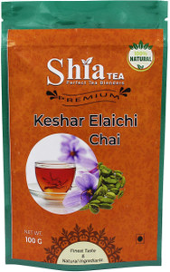 shia tea Keshar Elaichi Chai Saffron, Cardamom Black Tea Pouch Price in ...