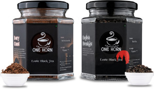 One Horn Ivory Coast Black Tea with Cocoa Nib & English Breakfast Black ...