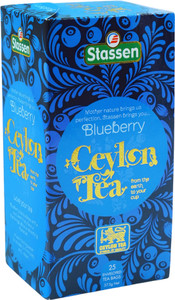 Stassen Pure Ceylon Blueberry Tea | 25 Tea Bags (1.5g Each) | Imported ...
