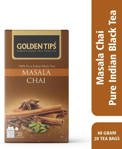 Golden Tips Indian Masala Chai Cardamom, Cinnamon, Black Pepper, Ginger ...