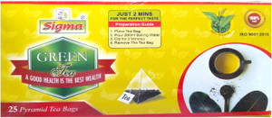 SIGMA Green Tea Original & Pure | Pyramid Tea Bag | Green Tea Box Price ...
