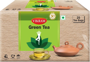 Vikram Green Tea 25 Tea Bags Green Tea Bags Box Price in India - Buy ...