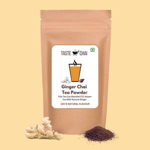 taste of chai Ginger Tea Powder ( Ginger Tea ) 100 Gm 50 Cups Zip Lock ...