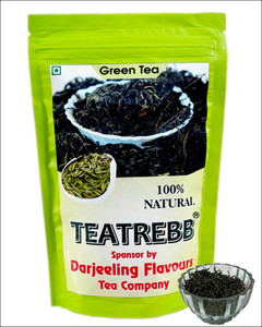 TEATREBB GREEN TEA LEAVES (100 %NATURAL) 100 GM Green Tea Vacuum Pack ...