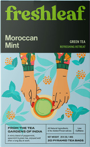 FRESHLEAF Mint Green Tea,Refreshing Blend of Peppermint and Spearmint ...