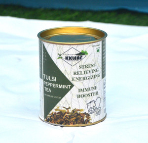 KK group's KKleaf TULASI PEPPERMINT TEA Herbal Tea Bags Tin Price in ...