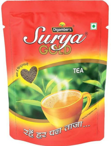 Digamber's Surya Gold Leaf 1kg (With Steel Spoon Inside The Packet) Tea ...