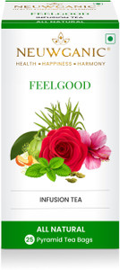 Neuwganic Feel Good Infusion Tea Bags - 25 Pyramid Tea Bags - Herbal ...