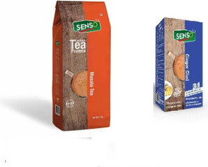 Senso Ginger Instant Tea 10 sachets & Assorted Masala 1 kg Combo Masala ...