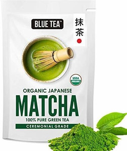 BLUE TEA Organic Matcha Green Tea Powder (50 Gram) - Authentic Japanese ...