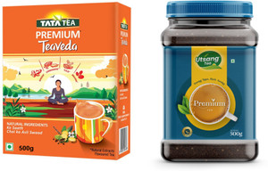 Tata Teaveda Premium Tea - 500g & Utsang Premium Leaf Tea - 500g Combo ...