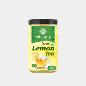 the organic shoppee Organic Lemon Tea (100 gm) Lemon Yellow Tea Plastic ...