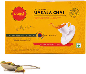 DOKO Exotic Range Masala Chai, A Blend of Pure CTC Black Tea with ...