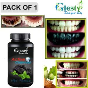 glesty extra whitening tooth powder 100gm Teeth Whitening Kit Price in ...