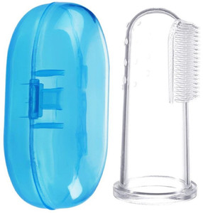 KOTLEY Silicone Finger Brush For Kids Finger Brush with Case Soft ...