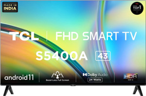 TCL 108 cm (43 inch) Full HD LED Smart Android TV 2024 Edition with ...