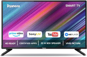 Dyanora 60 cm (24 inch) HD Ready LED Smart Linux based TV with Noise ...