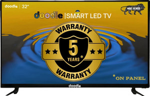 Doodle 81 cm (32 inch) HD Ready LED Smart Android TV with 5 Years ...