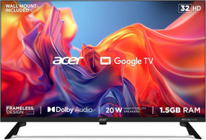 Acer 80 cm (32 inch) HD Ready 3D LED Smart Google TV with Smart TV ...