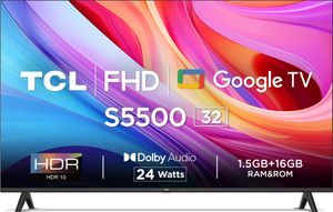 TCL S5500 79.97 cm (32 inch) Full HD LED Smart Google TV 2024 Edition ...