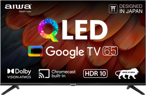 Aiwa 165.1 cm (65 inch) QLED Ultra HD (4K) Smart Google TV 1N Remot ...