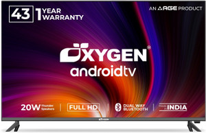 Oxygen O Series 109 cm (43 inch) Full HD LED Smart Android Based TV ...