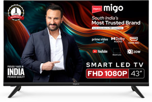 IMPEX 109 cm (43 inch) Full HD LED Smart Linux TV with Dolby Audio ...