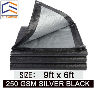 CHAMUNDI TARP 9ft x 6ft 200 GSM pack of 2 Weatherproof HeavyDuty ...