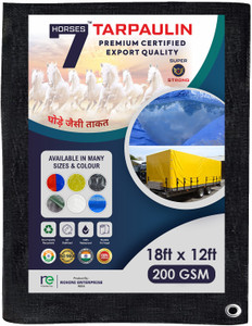 Seven Horses HDPE Tarpaulin Sheet Waterproof 18X12 ft (200 GSM ...