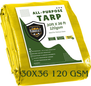 RHINOKraft 30ft x 36ft, 120 GSM | Water Proof Tarpaulin Sheet for Truck ...