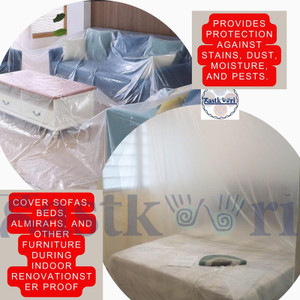 Hastkaari Plastic Protective Sheet Tent - For Paint & Dust Protection ...