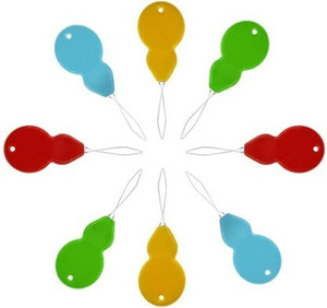 DECRONICS 8PCS DIY Needle Threader Plastic Wire Loop Hand Stitch ...