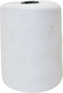 Hunny - Bunch 100% Premium Cotton Thread Cone (300 GRAM) White Thread ...