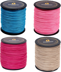DAMODARAM 2mm Nylon Macrame Thread For Art Craft & DIY Projects (Each ...