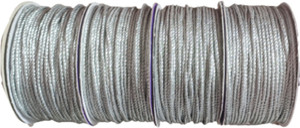 LOOPZE TWISTED CORD Silver Thread Price in India - Buy LOOPZE TWISTED ...
