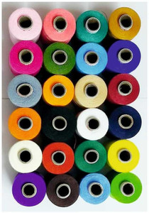 BOSS Poly 2 Ply Sewing Basic Colour Polyester Thread Price in India ...