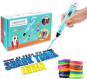 Itech Kids Friendly Magic 3D Pen 2023 Super value Pack (Blue) with ...