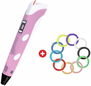 3D Galaxy 3D Printing Pen with LCD Display With 3 , 1.75 mm, 10 Metre ...