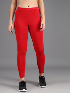 BEING RUNNER Solid Women Red Tights - Buy BEING RUNNER Solid Women Red ...