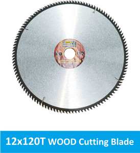 Sauran (12x120T) 12 Inches 120 Teeth Wood Cutting Blade Manual Cutter ...