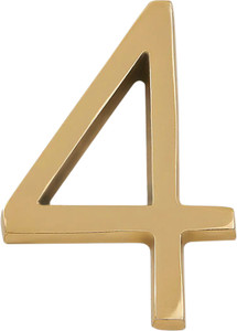 DecorTwist Metal House Number Modern Golden Door Number For Flat Door 4 ...