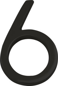 DecorTwist Metal Stylish House Door Number Black Flat Door Numbers 4 ...