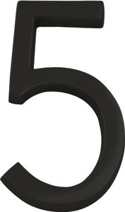 DecorTwist Metal Stylish House Door Number Black Flat Door Numbers ...